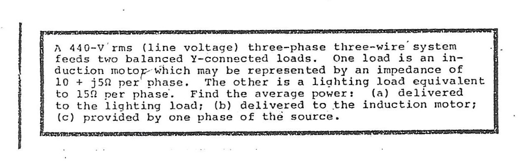 Solved A 440-V'rms (line voltage) three-phase three-wire' | Chegg.com