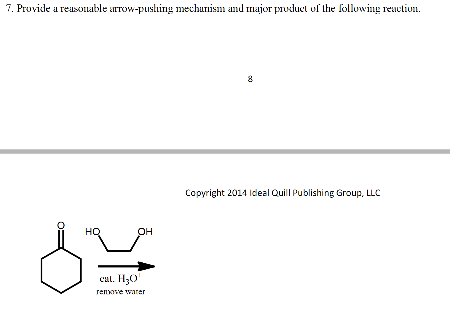 Solved Provide a reasonable arrow-pushing mechanism and | Chegg.com