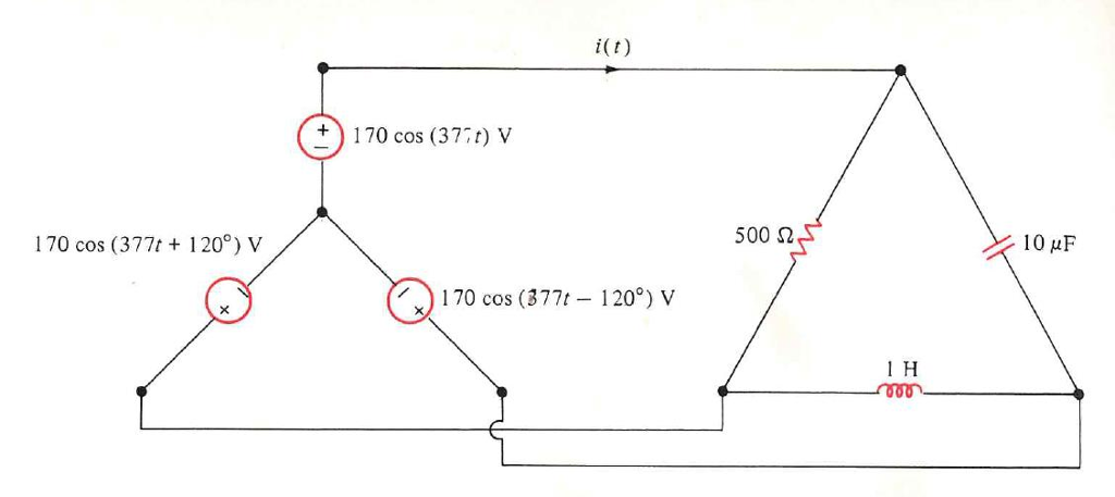 Solved For the three-phase circuit shown in Figure 5 | Chegg.com