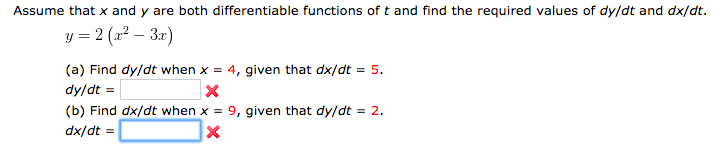 Solved Assume That X And Y Are Both Differentiable Functions