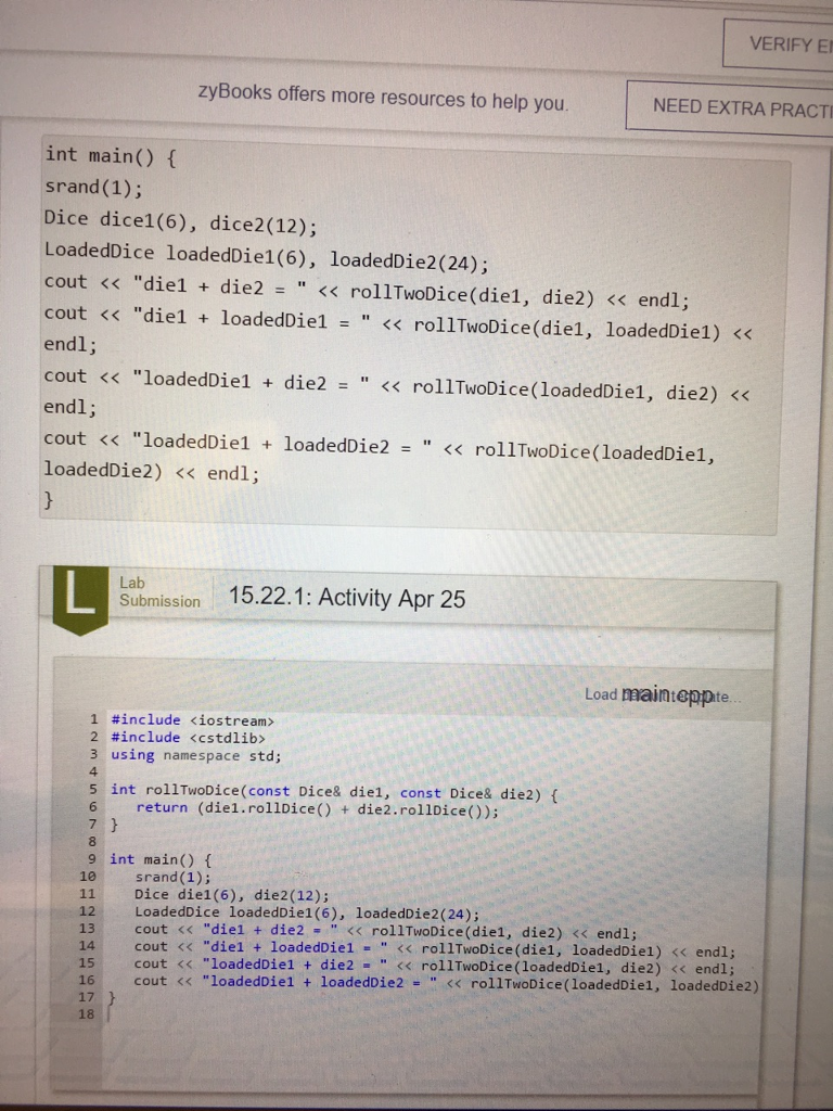 Solved VERIFY E zyBooks offers more resources to help you | Chegg.com