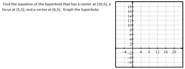Solved Find the equation of the hyperbola that has a center | Chegg.com
