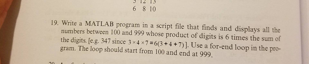 Solved write a matlab function that displays numbers between | Chegg.com