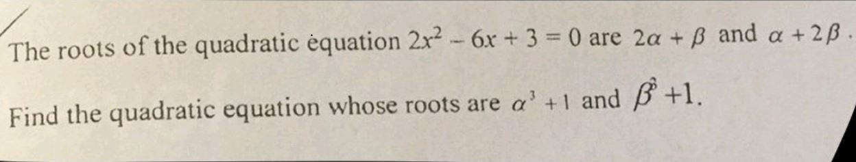 Solved The Squareroot S Of The Quadratic Equation 2x 2 6x Chegg solved-the-squareroot-s-of-the-quadratic-equation-2x-2-6x-chegg