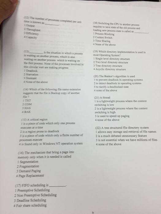 Solved The mechanism that bring a page into memory only | Chegg.com