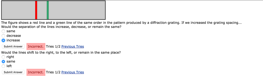 Solved The figure shows a red line and a green line of the | Chegg.com