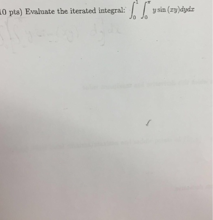 Solved Evaluate the iterated integral: integral_0^1 | Chegg.com