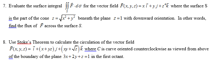 Solved 7. Evaluate the surface integral double integrate S | Chegg.com