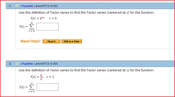 Solved Use the definition of Taylor series to find the | Chegg.com