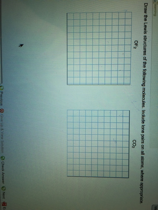 Solved Draw The Lewis Structures Of The Following Molecules