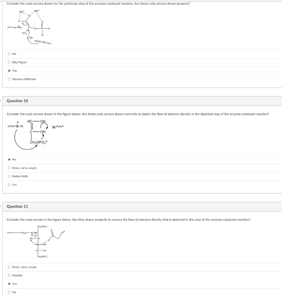 Solved Consider The Curly Arrows Drawn For The Particular