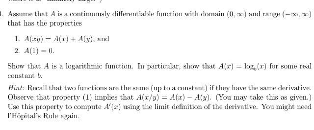 Assume that A is a continuously differentiable | Chegg.com