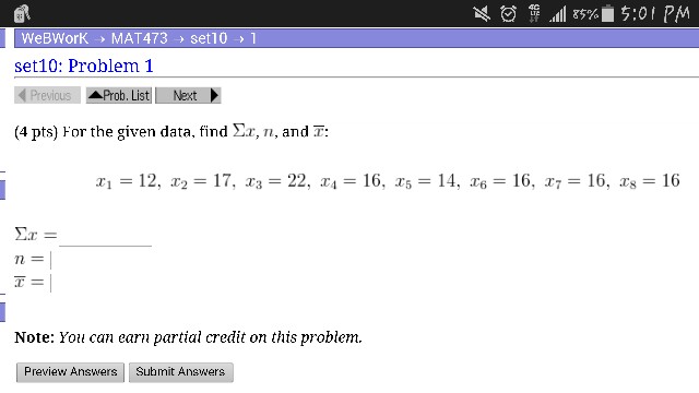 Solved WeBWorK MAT473 set10 1 Set10: Problem 1 Previous | Chegg.com
