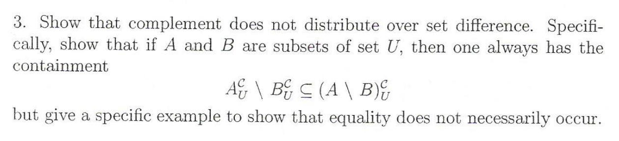 Solved Please write an actual proof to show containment. Do | Chegg.com