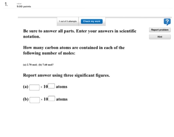 Solved How many carbon atoms are contained in each of the | Chegg.com