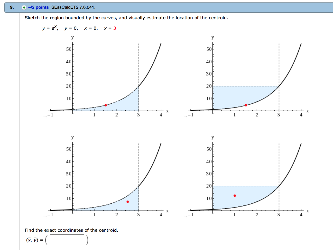 Solved Sketch the region bounded by the curves, and visually | Chegg.com