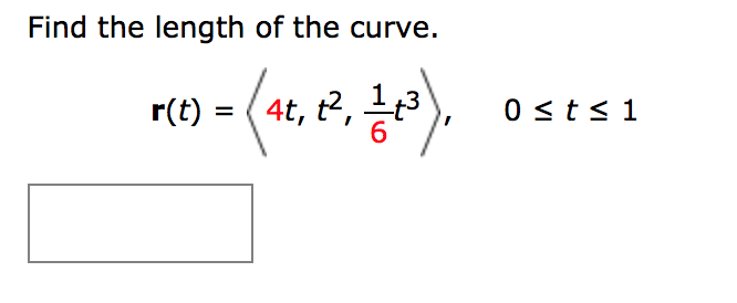 Solved Find the length of the curve. 6 | Chegg.com