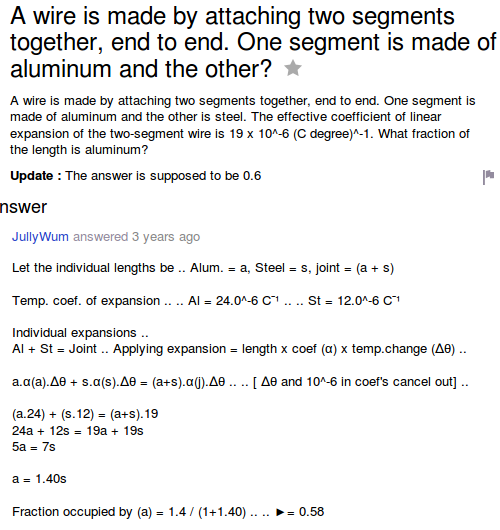 Solved A wire is made by attaching two segments together, | Chegg.com