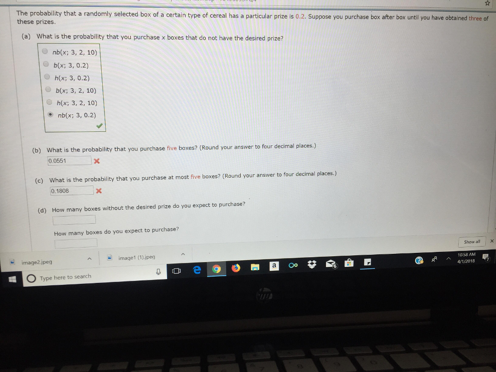 Solved The probability that a randomly selected box of a | Chegg.com