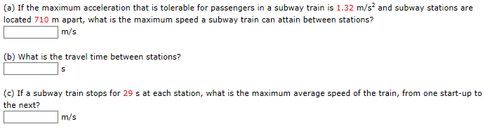 Solved: If The Maximum Acceleration That Is Tolerable For ... | Chegg.com