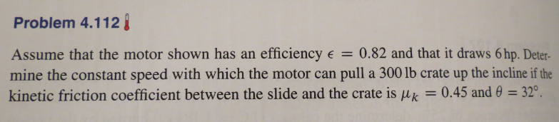 Solved Assume that the motor shown has an efficiency epsilon | Chegg.com