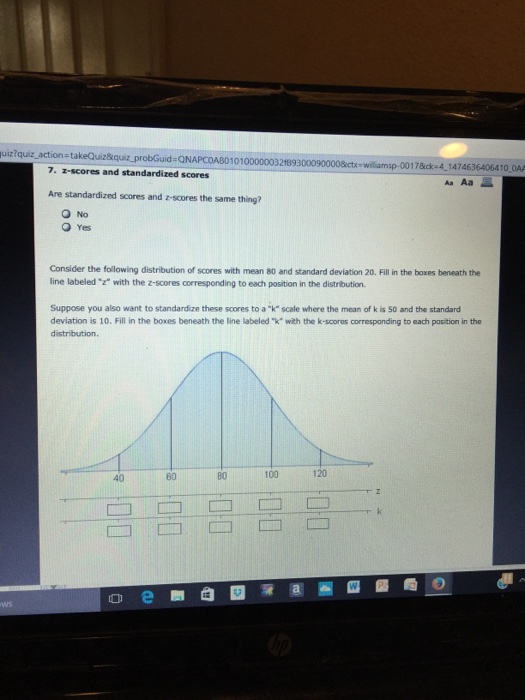 Solved Are standardized scores and z-sores the same thing? | Chegg.com