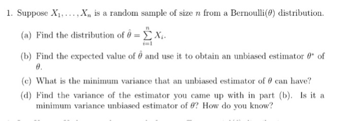 Solved Suppose X_1...,.X_n is a random sample of size n from | Chegg.com