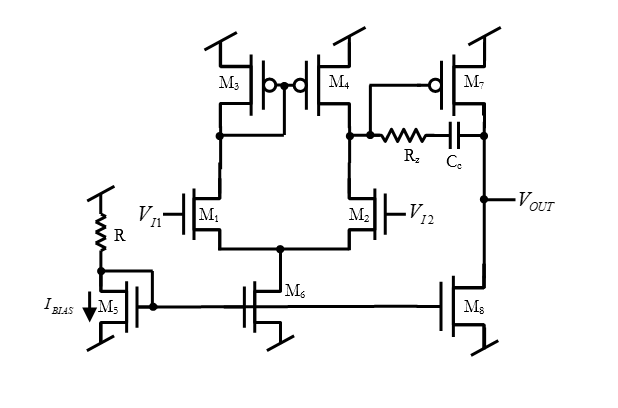 Solved 4) Op-Amp Design: Design a two stage op-amp to | Chegg.com