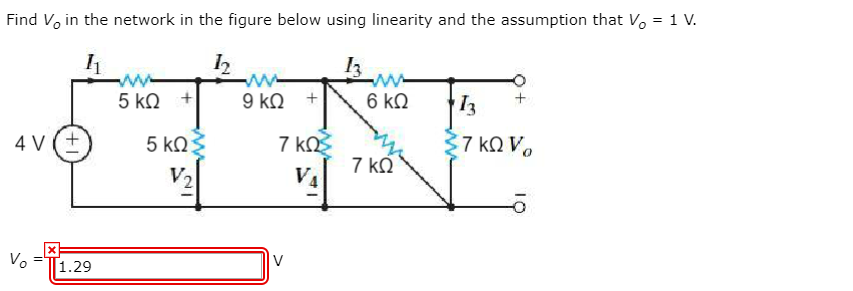 Solved Find Vo in the network in the figure below using | Chegg.com