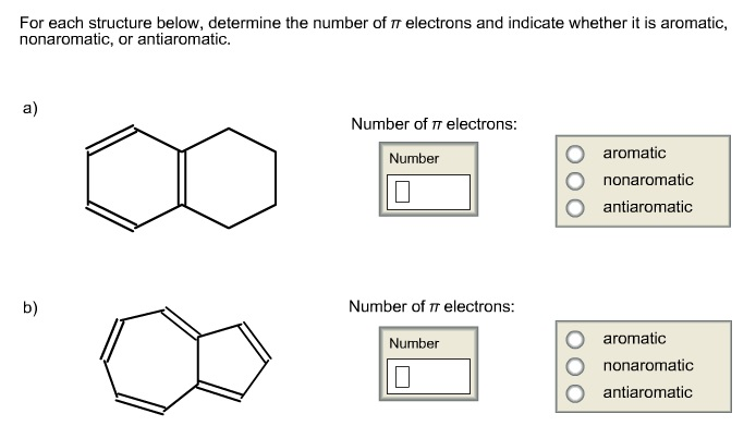 Solved For each structure below, determine the number of ? | Chegg.com