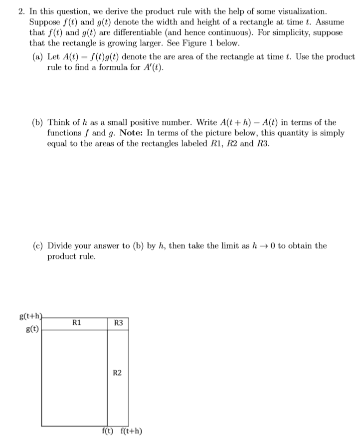Solved 2. In this question, we derive the product rule with | Chegg.com