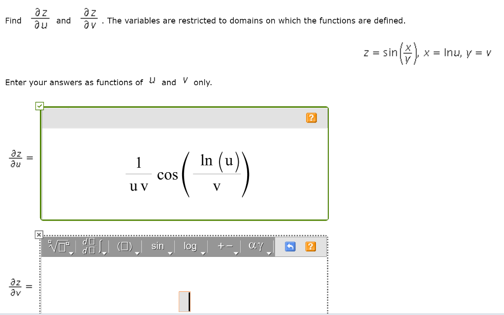Solved Find and partial differential z/partial differential | Chegg.com