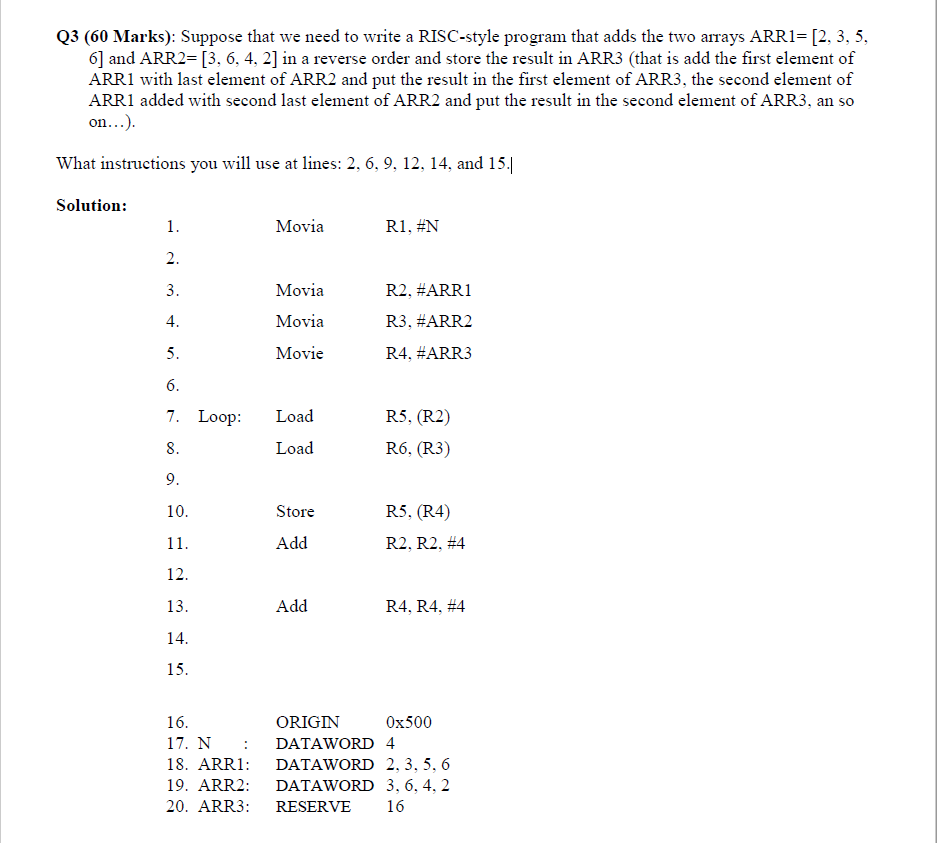Solved Q3 (60 Marks): Suppose that we need to write a | Chegg.com