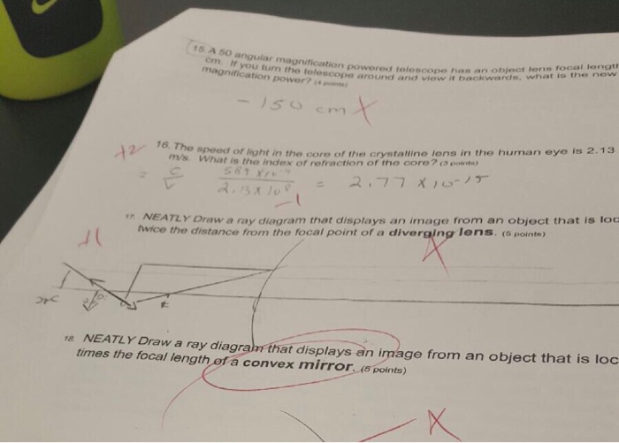 Solved A 50 Angular Magnification Powered Telescope Has An