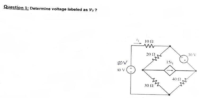 Solved Question 1: Determine voltage labeled as Vs? り 1012 | Chegg.com