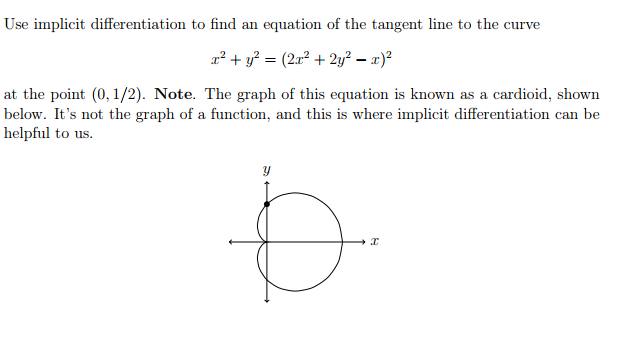 Solved Use implicit differentiation to find an equation of | Chegg.com