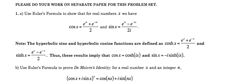 Solved Please do your work on separate paper for this | Chegg.com