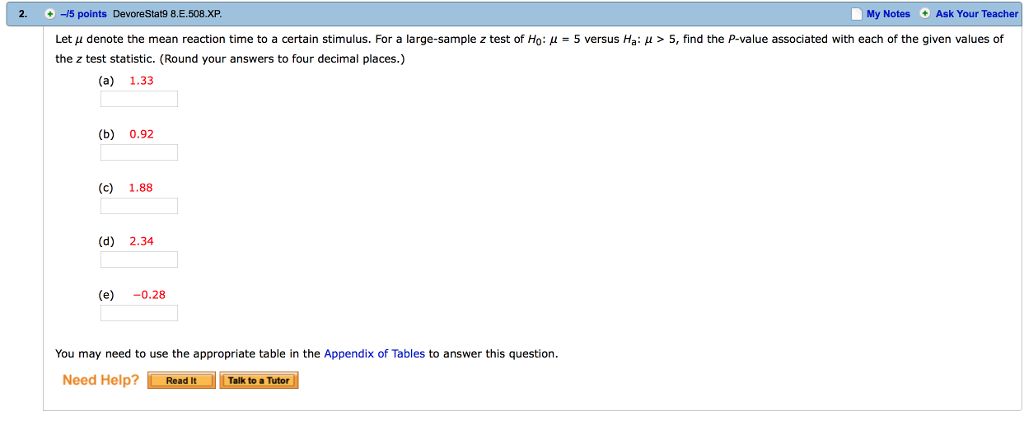 Solved Let mu denote the mean reaction time to a certain | Chegg.com
