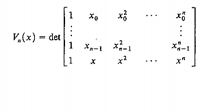 Solved Recall the Vandermonde matrix, X, and define A) Show | Chegg.com