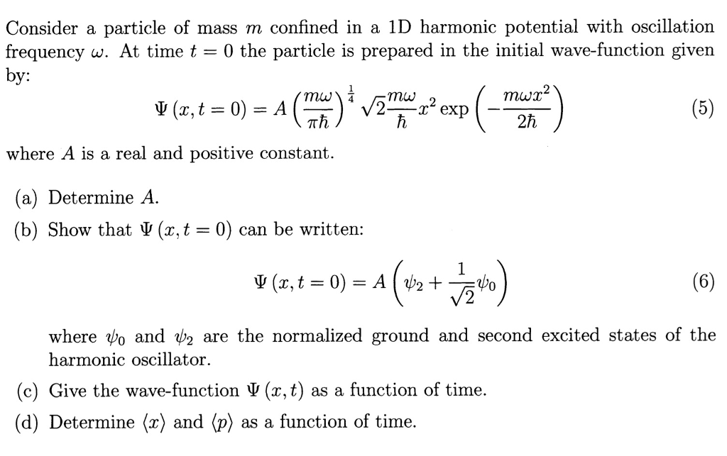 Solved Consider a particle of mass m confined in a 1D | Chegg.com