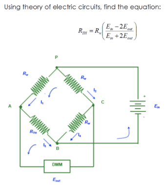 Solved Using theory of electric circuits, find the equation: | Chegg.com