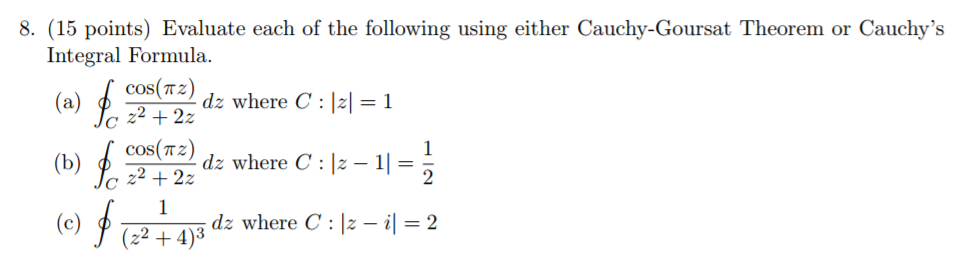 Solved Evaluate each of the following using either | Chegg.com