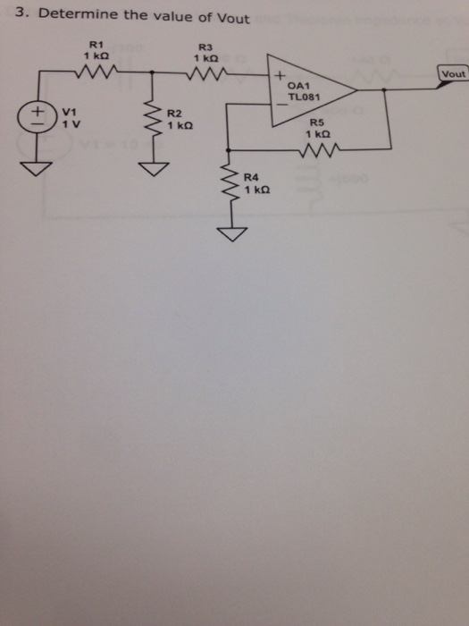 Solved Determine the value of Vout | Chegg.com