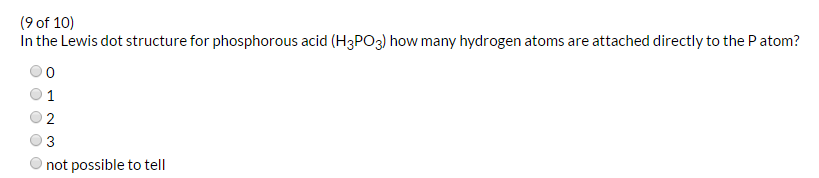 Solved In the Lewis dot structure for phosphorous acid | Chegg.com