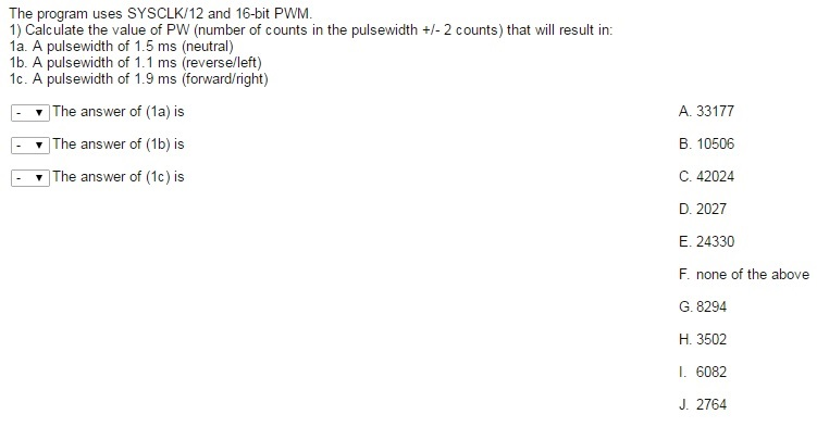 Calcaulte the value of Pulse width if the program | Chegg.com