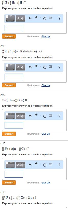 Solved Complete and balance the following nuclear equations | Chegg.com