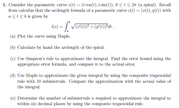 Solved Numeriocal analysis question. I need help! If you can | Chegg.com