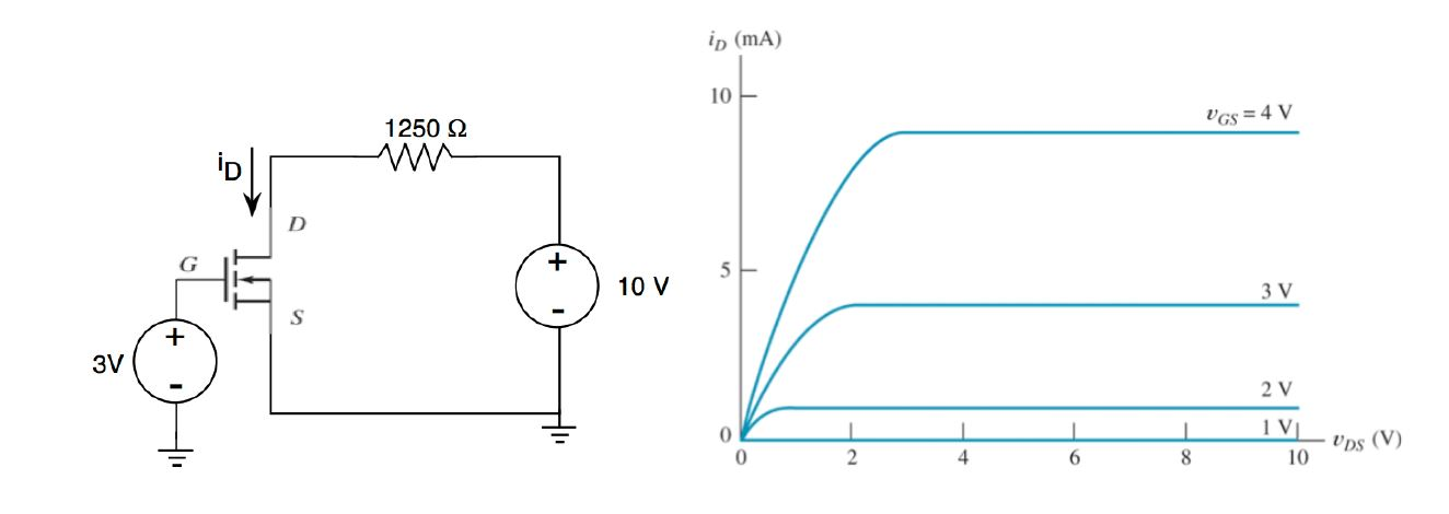 Solved If the applied voltage across VGS in the below | Chegg.com