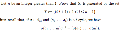 Solved Let n be an integer greater than 1. Prove that Sn is | Chegg.com