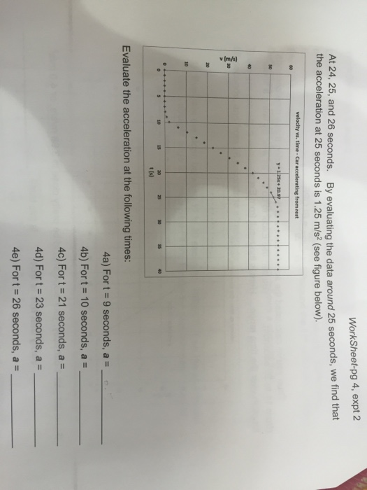 At 24 25 And 26 Seconds By Evaluating The Data Chegg